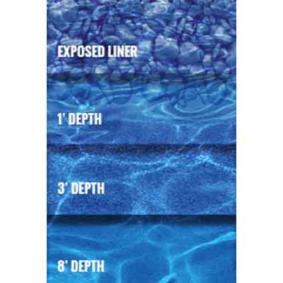 BOULDER BAY WITH STREAMSTONE ABOVE GROUND POOL LINER