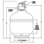CARVIN 25 INCH LASER SERIES SAND FILTER